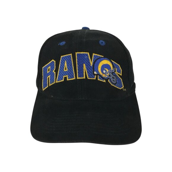 American Vintage | Accessories | Vintage La Rams Snapback Hat Black Los ...